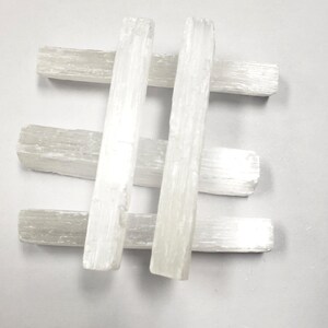 Selenite Sticks SET OF 5 3 High Grade Selenite Crystal Sticklets for ...