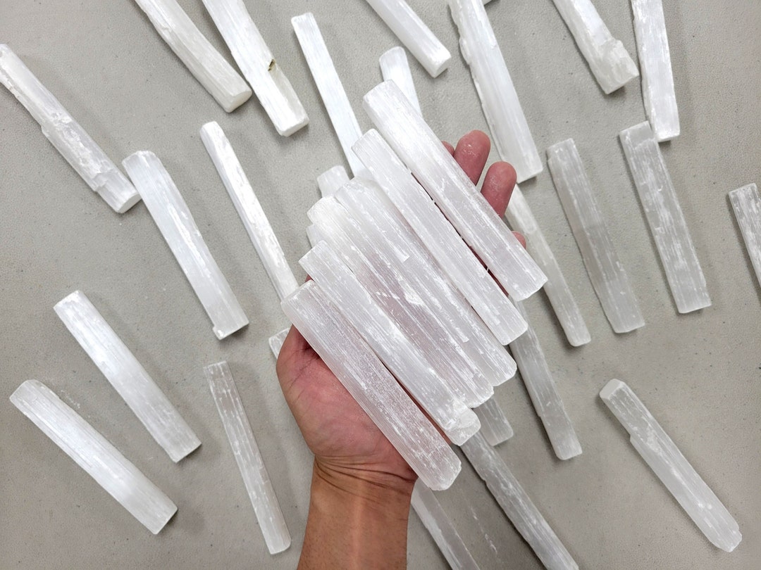 5" Inch Selenite Crystal Sticks - Etsy