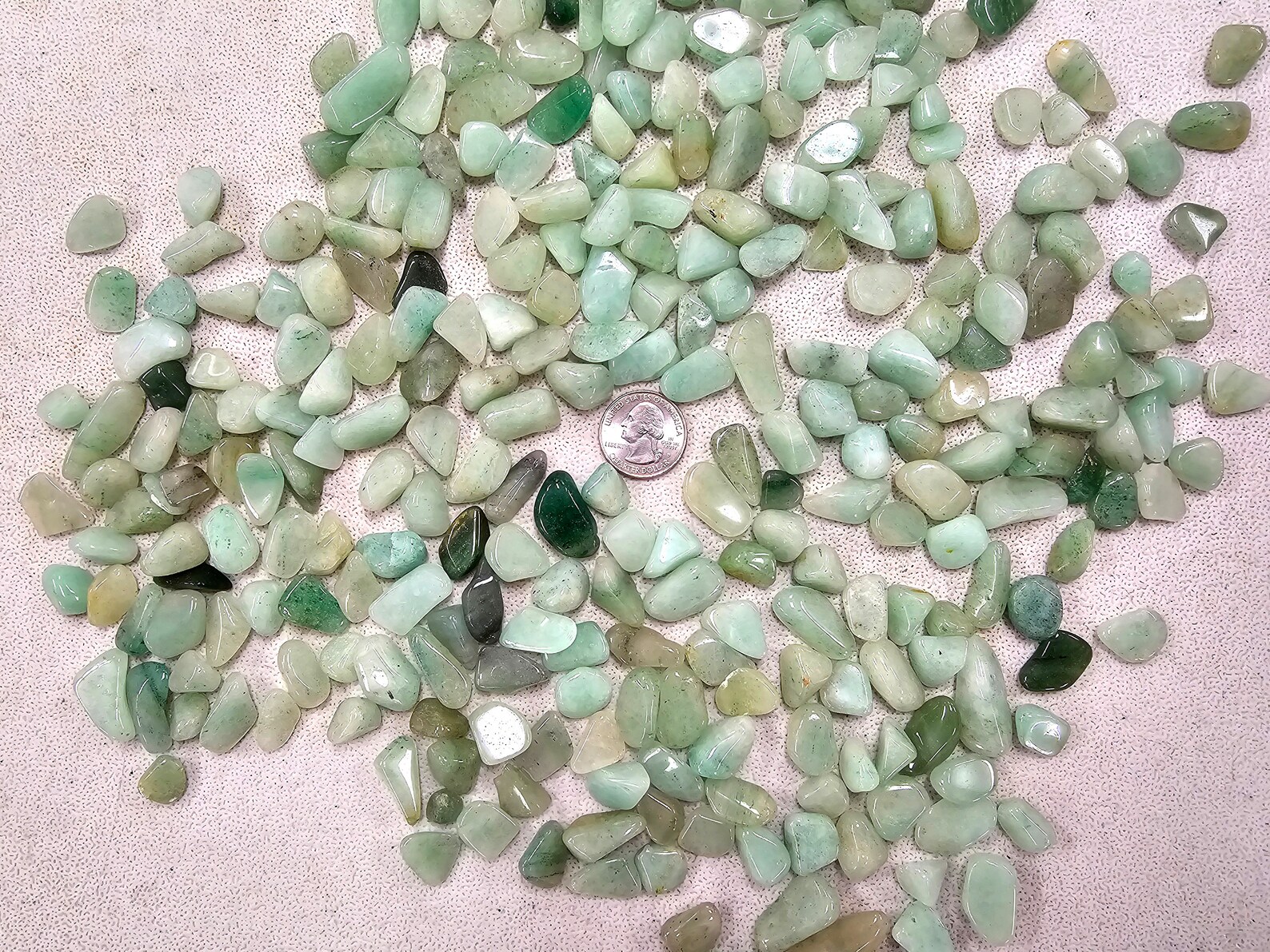 Mini Green Quartz Tumbled Crystal Stones From South Africa 1/4 Inch to ...
