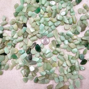 Mini Green Quartz Tumbled Crystal Stones From South Africa 1/4 Inch to ...