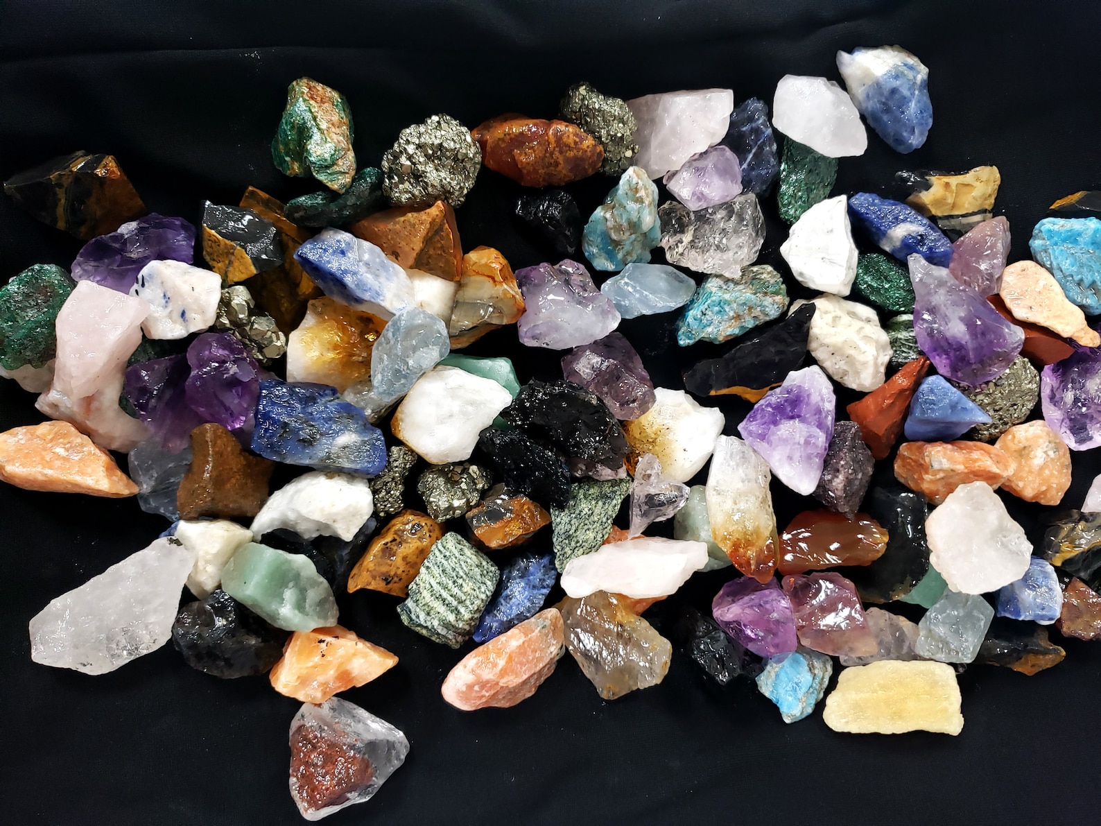 Raw Crystal Chunks 1 to 2 Assorted Crystals Bulk Rough Natural ...