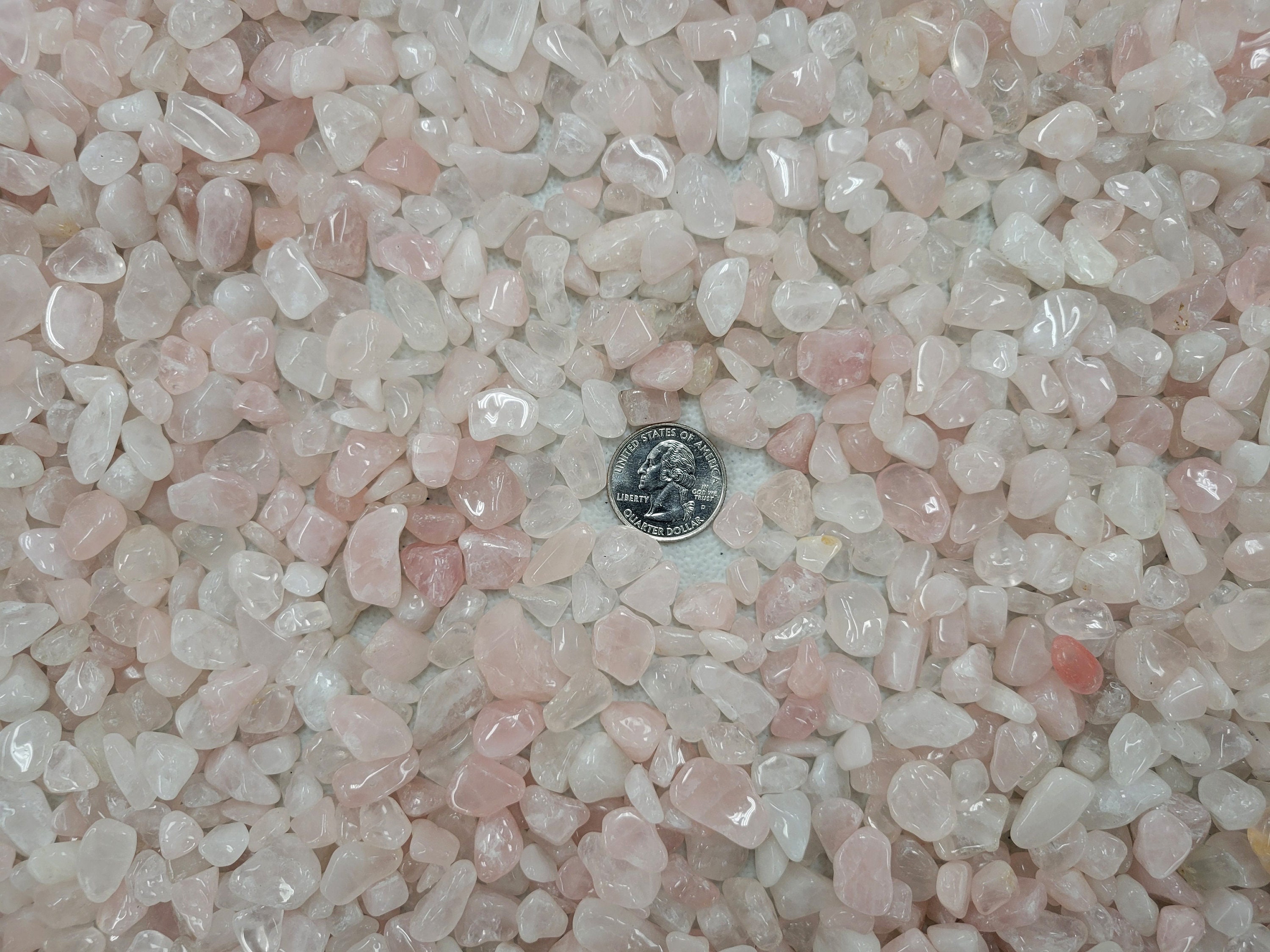 Tumbled Rose Quartz Chips Tiny Rose Quartz Crystals for - Etsy
