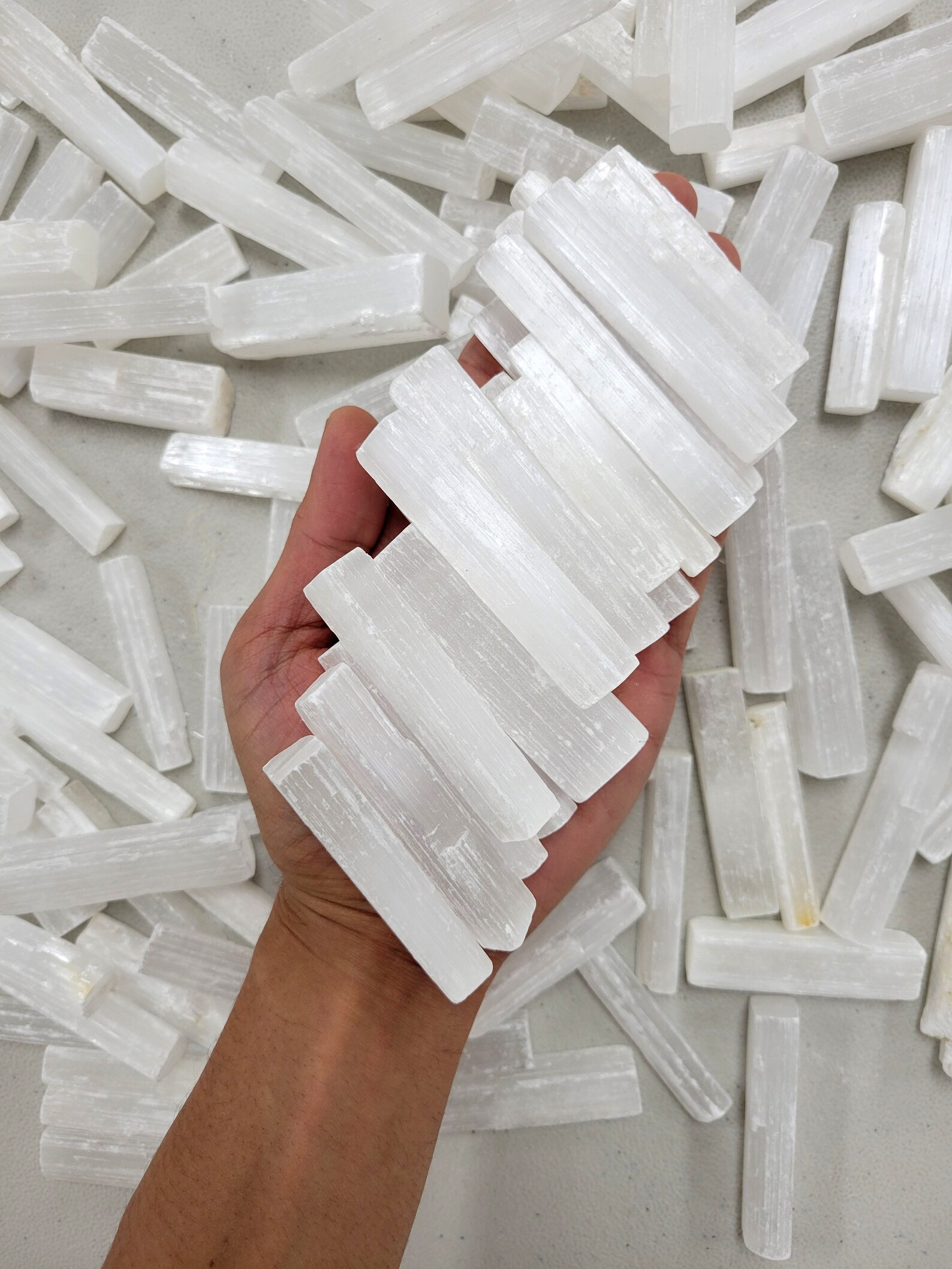Selenite Sticks - Bulk Wholesale Lot - Selenite Crystal, Gypsum, White ...