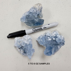 Celestite Crystal Cluster, Raw Celestite Geode, Large Celestine Stones ...
