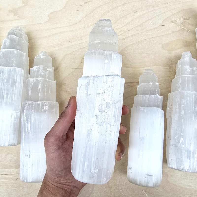 12 in Tall Crystal Towers - Etsy
