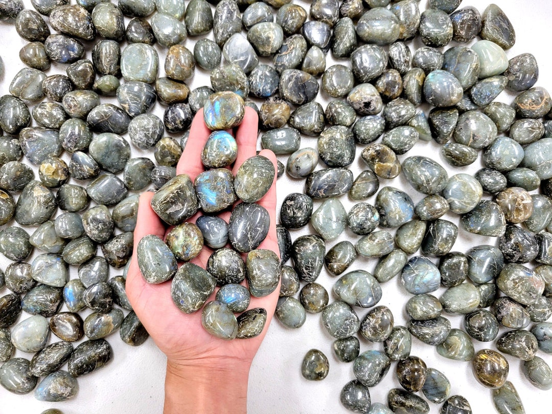 Tumbled Labradorite Stones - Bulk Labradorite Crystal Tumbles - Etsy