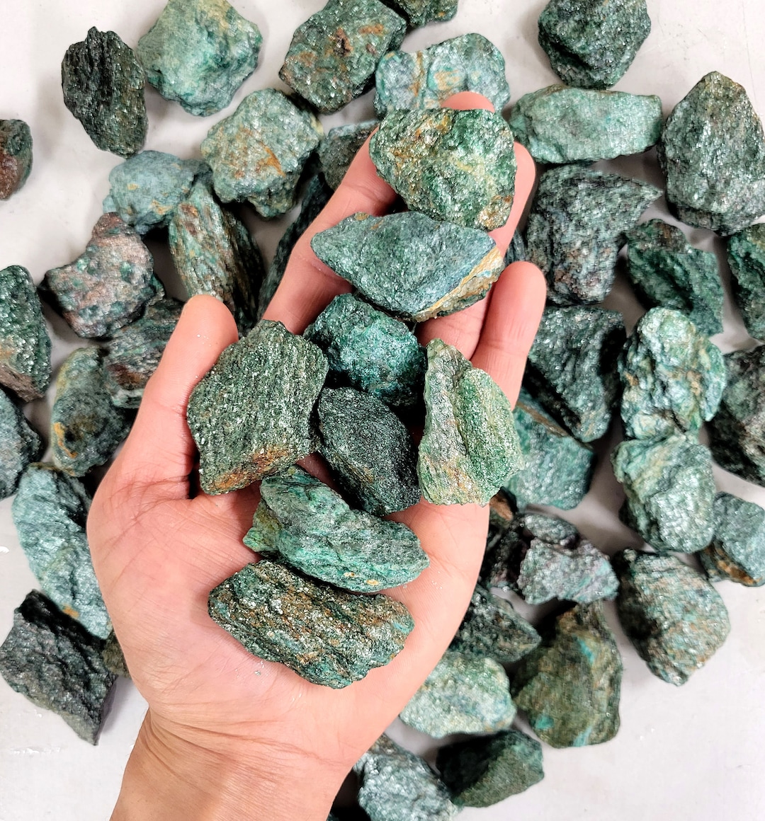 Raw Fuchsite Crystals - Bulk Rough Gemstones - Natural Stones for ...