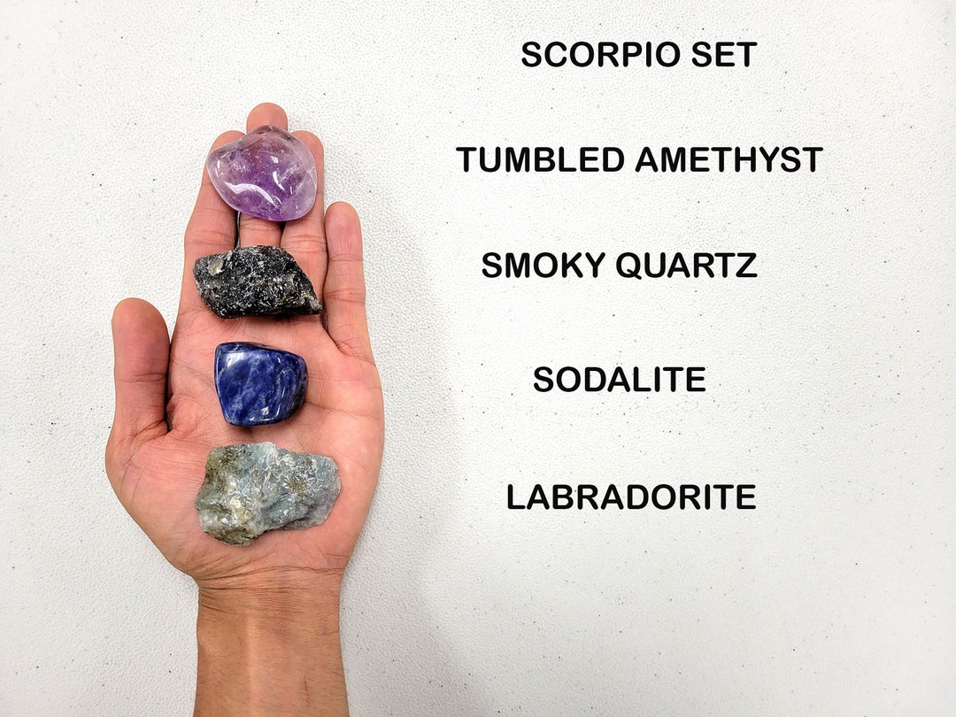 Crystals for Scorpio Zodiac Sign, Amethyst, Smoky Quartz, Sodalite ...