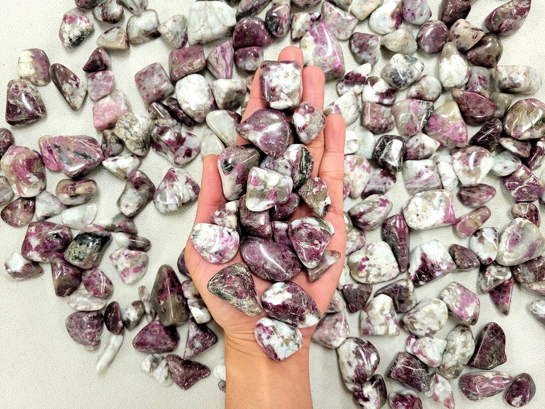 Tumbled Rubellite Tourmaline Stones Pink Tourmaline Crystals From ...