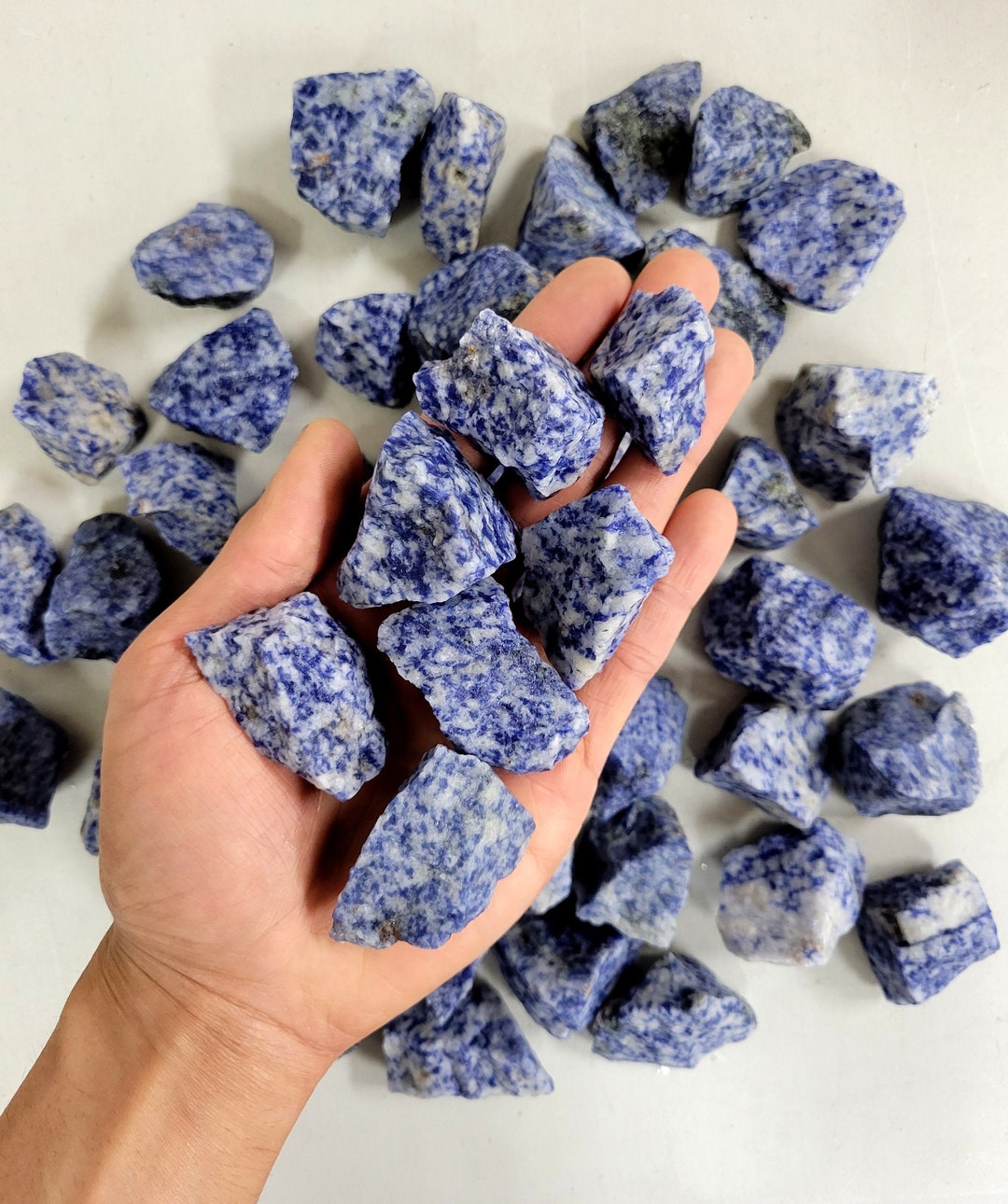 Raw Blue Quartz Crystals AKA Sapphire Quartz, Bulk Rough Gemstones for ...