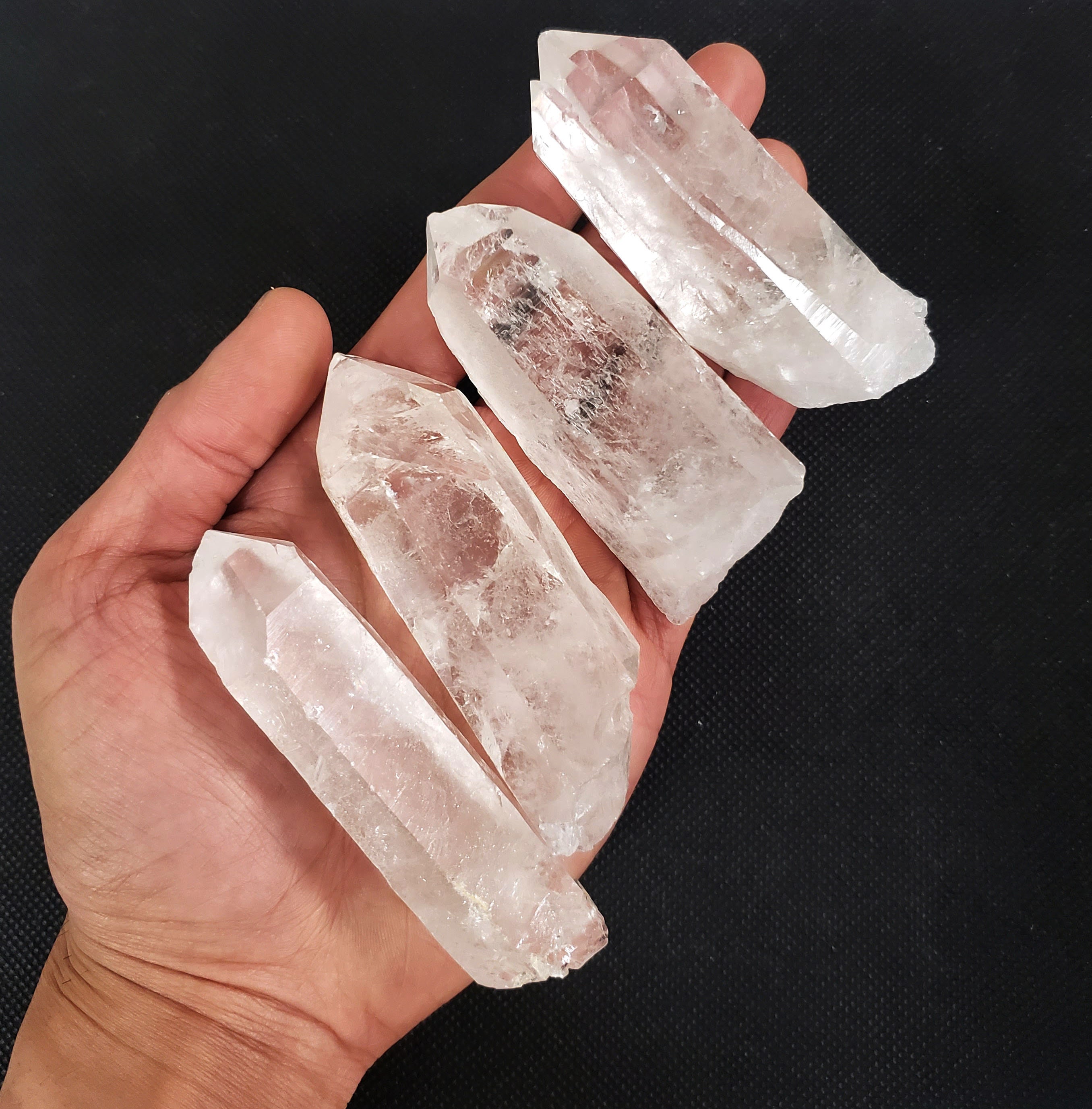 Large Quartz Crystal Points SET OF 4 Quartz Points From - Etsy