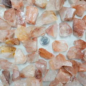 Rough Fire Quartz Crystals - Raw Hematoid Quartz Bulk - Natural Stones ...
