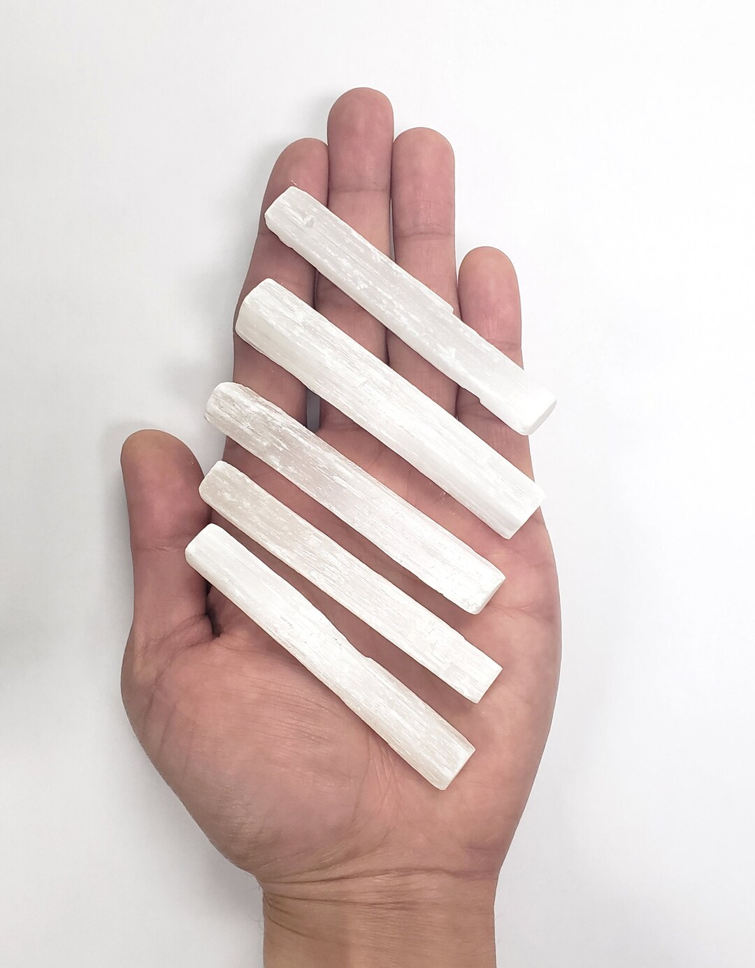 Selenite Sticks SET OF 5 3 High Grade Selenite Crystal Sticklets for ...