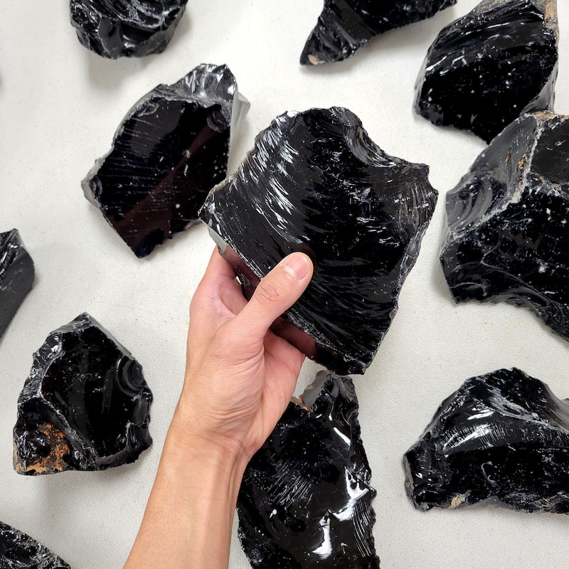 Large Chunks of Obsidian - Etsy