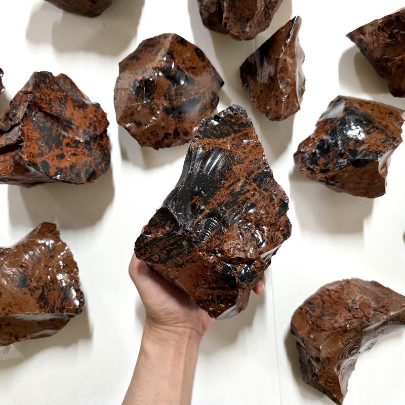 Mahogany Obsidian Rock - Etsy