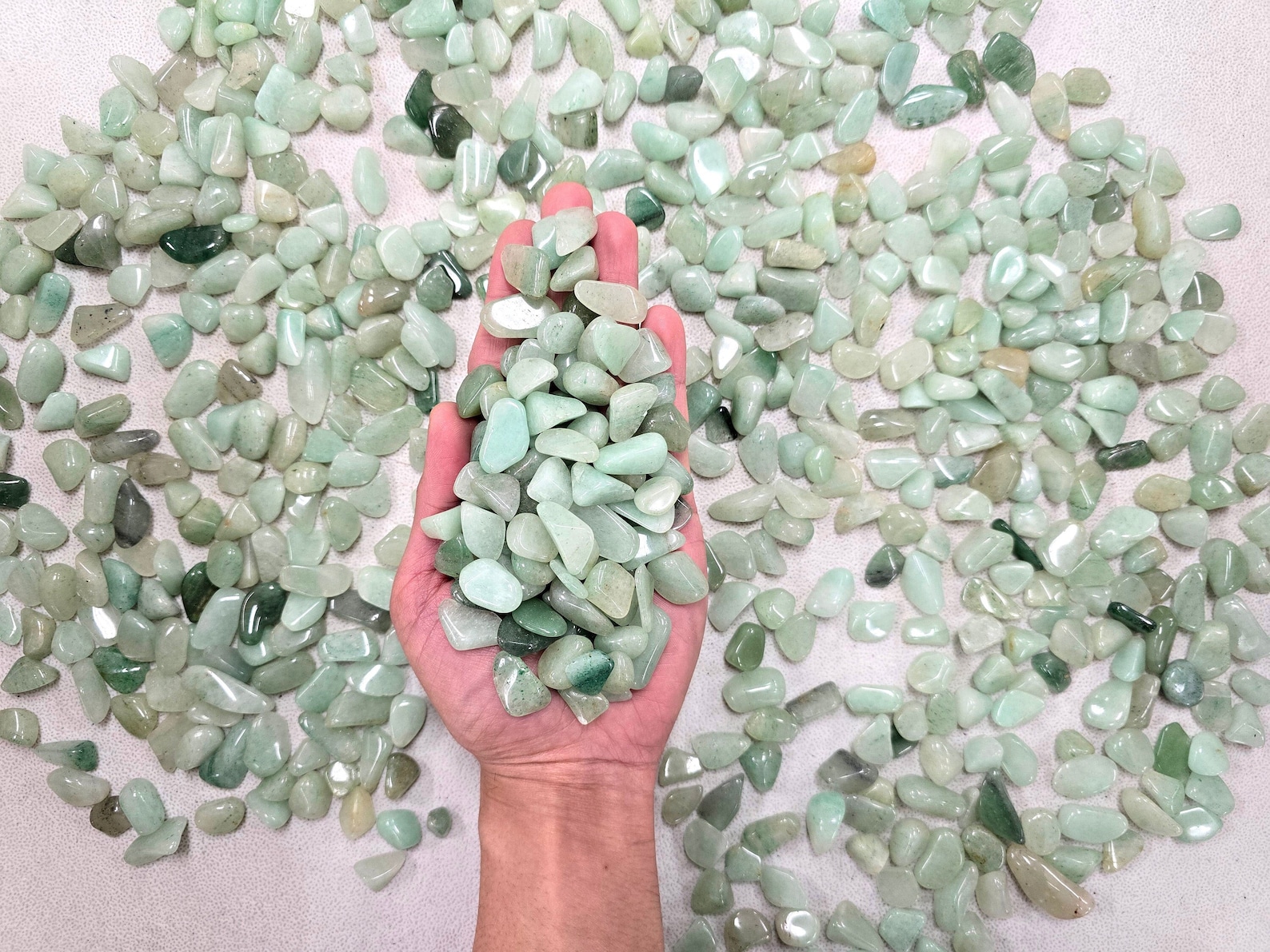 Mini Green Quartz Tumbled Crystal Stones From South Africa 1/4 Inch to ...