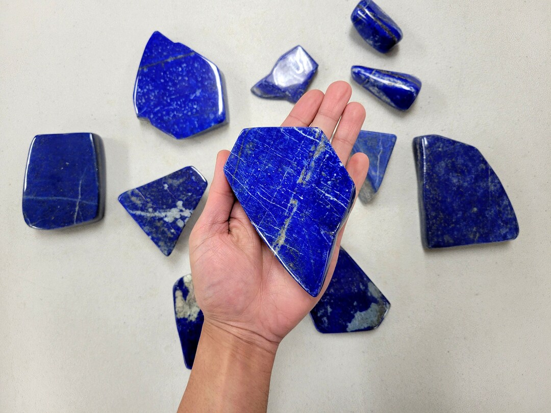 Lapis Lazuli Crystal Polished Freeform Slabs A Quality Natural Stone ...