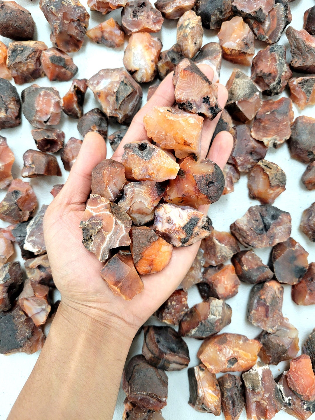 Red Carnelian Crystals From India, Bulk Rough Red Carnelian Stones for ...