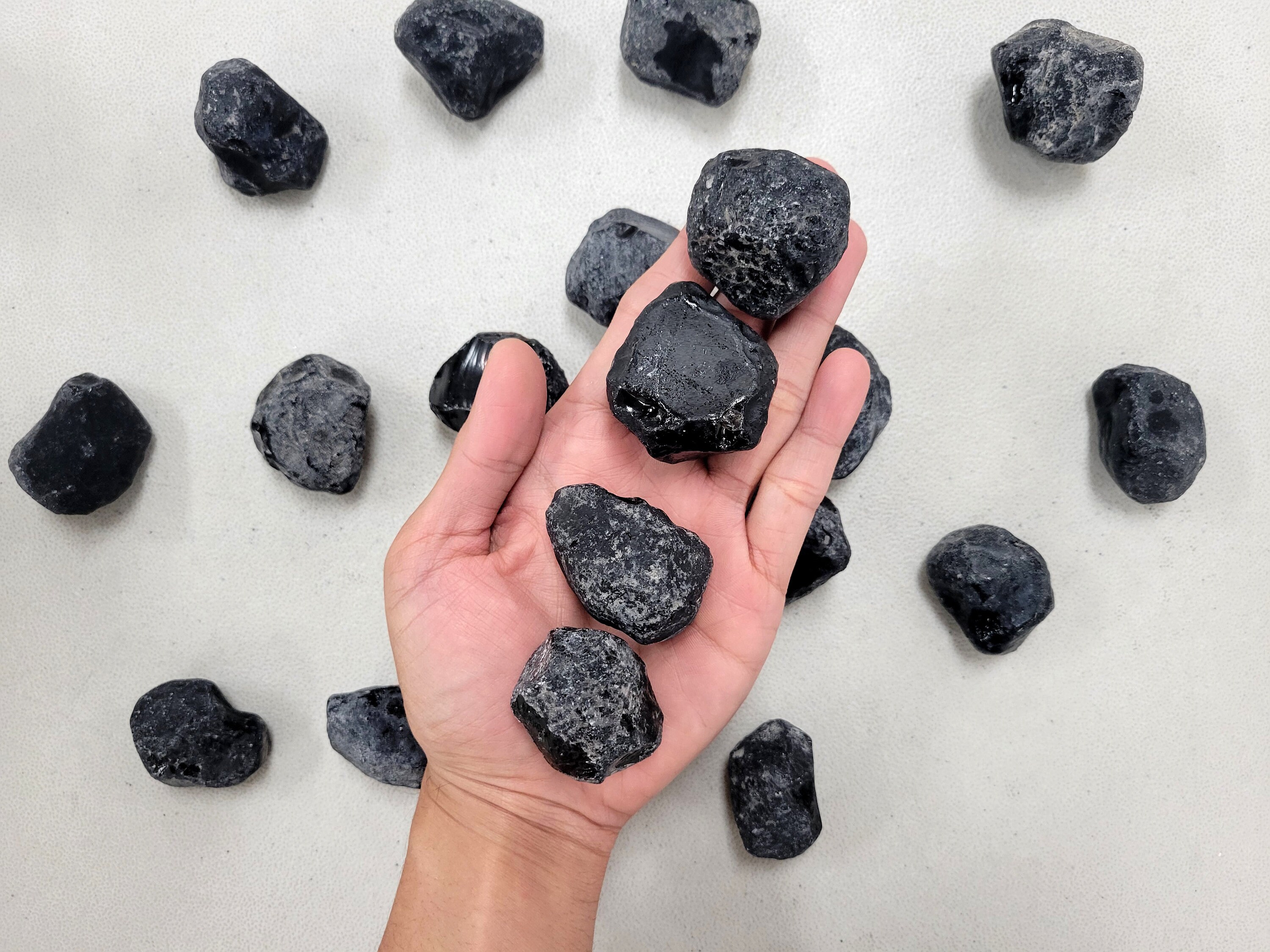 Large Apache Tears Crystal Stones - Etsy