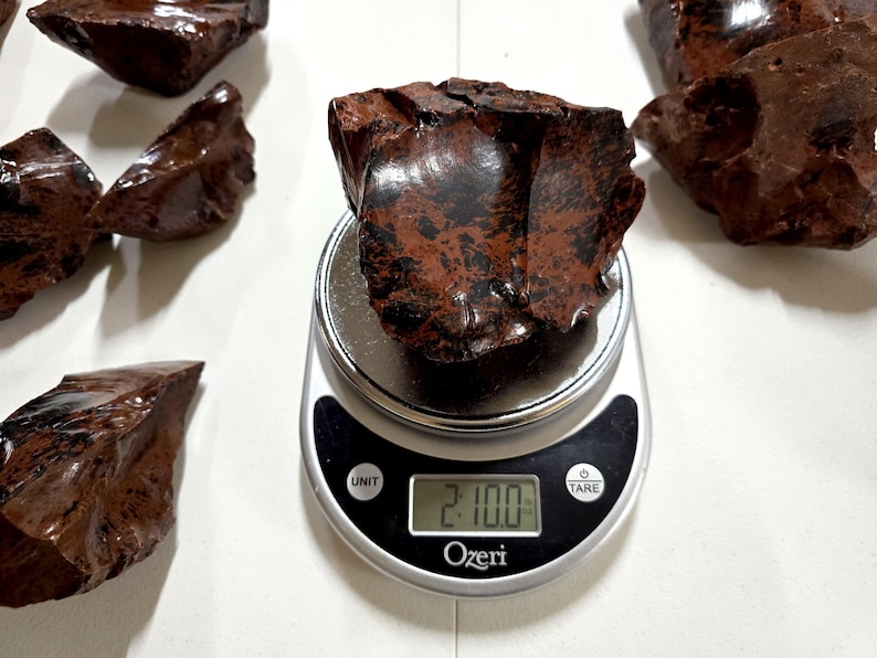 Jumbo Mahogany Obsidian Stone Raw Rough Big Crystal Statement Pieces ...