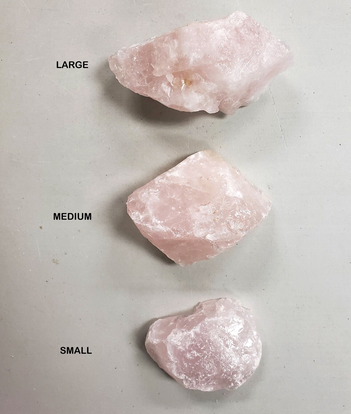 Large Rose Quartz Crystal Chunk - Rose Quartz Rough Stone - Brazilian ...