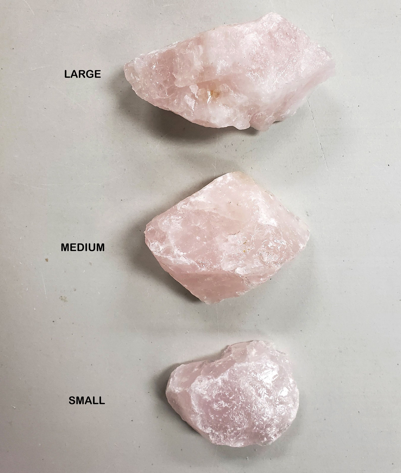 Large Rose Quartz Crystal Chunk - Rose Quartz Rough Stone - Brazilian ...