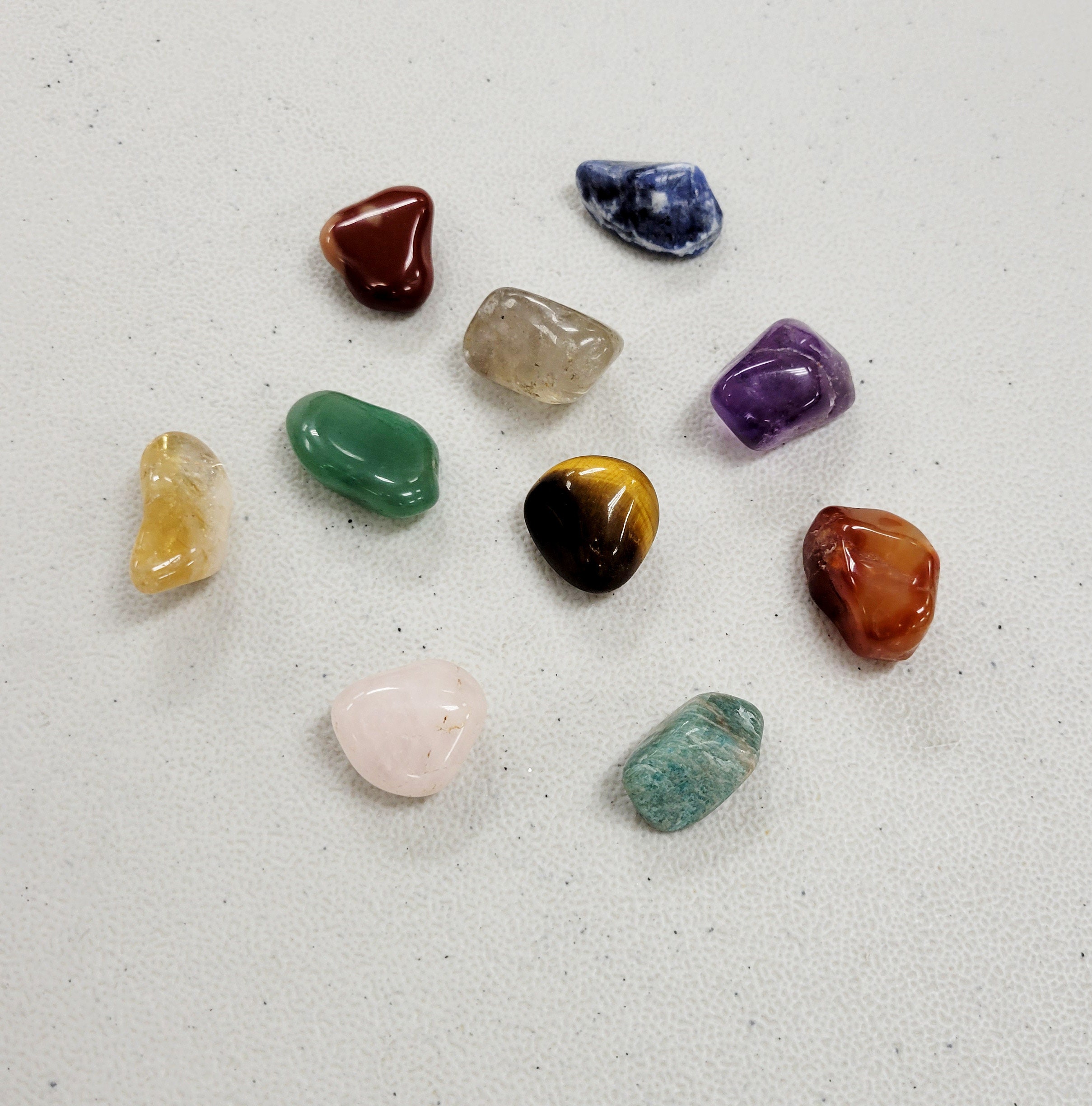 Tumbled Crystal Set 10 Piece Small Polished Gemstones Mini - Etsy