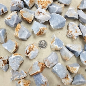 Angelite Crystals Raw Rough Bulk From Peru Natural Stones for Tumbling ...