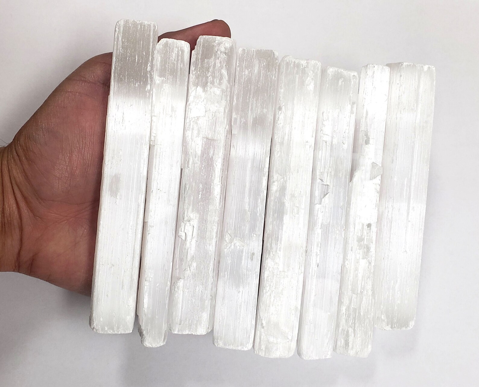 Selenite Sticks 5 High Grade Sticklets for Reiki - Etsy
