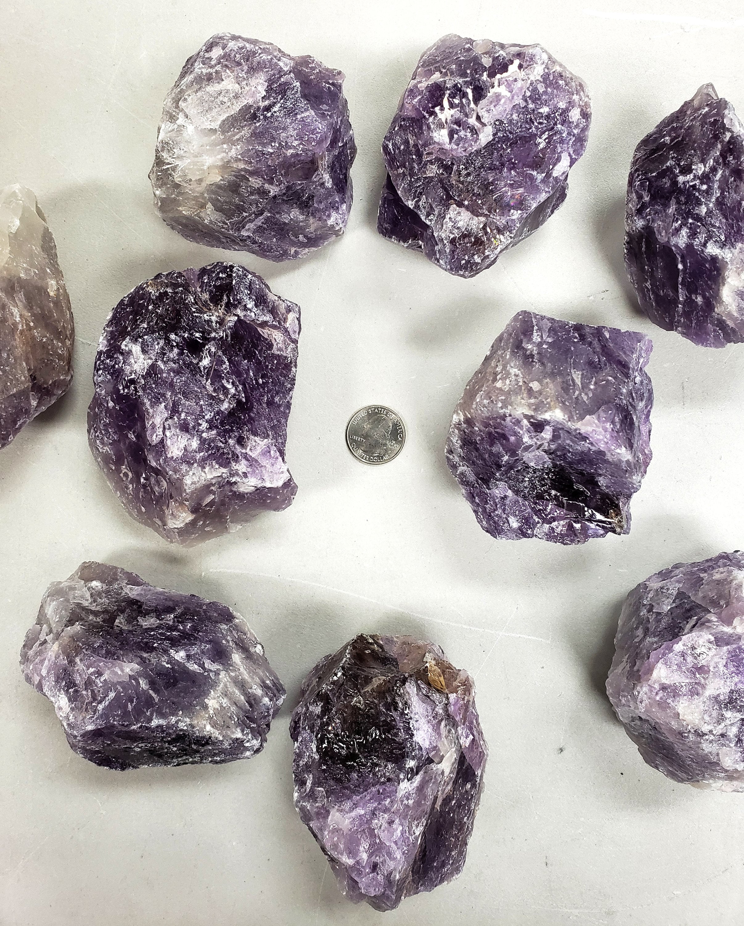 Large Amethyst Crystal Chunks Raw Amethyst Stones - Etsy