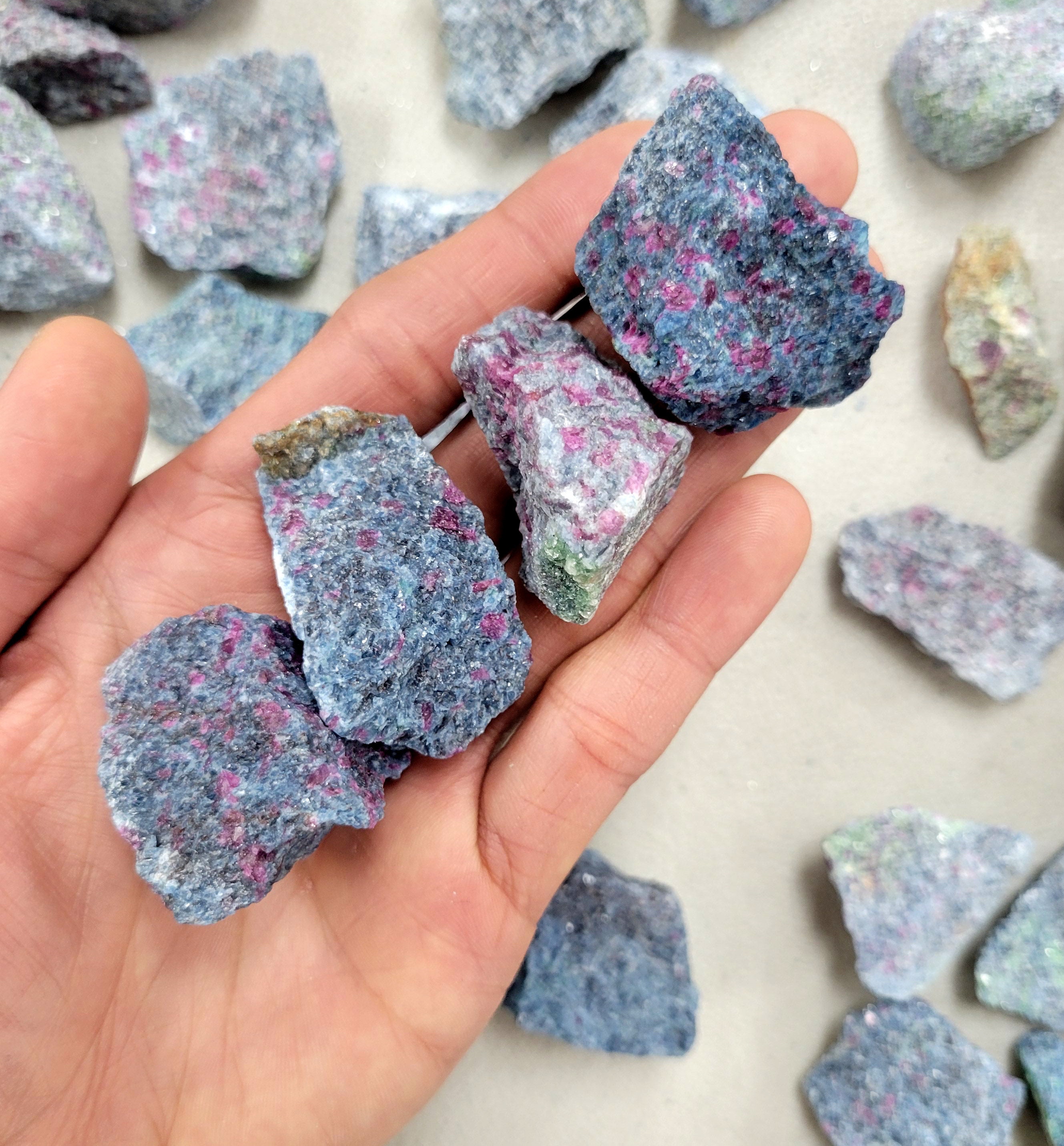 Ruby in Kyanite and Fuchsite Crystals Raw Rough Stones Bulk - Etsy