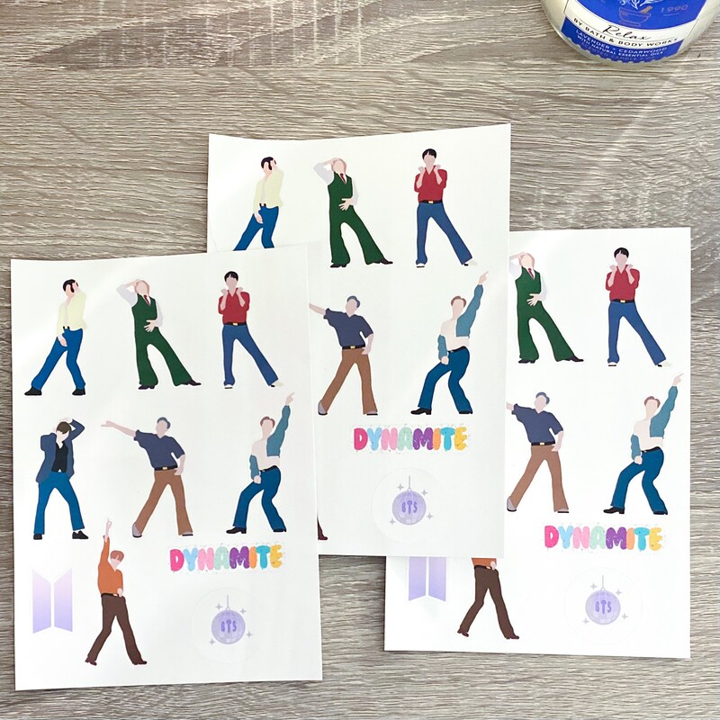 Bts Dynamite Sticker - Etsy