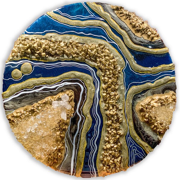 30cm Resin Geode Wall Art - Etsy