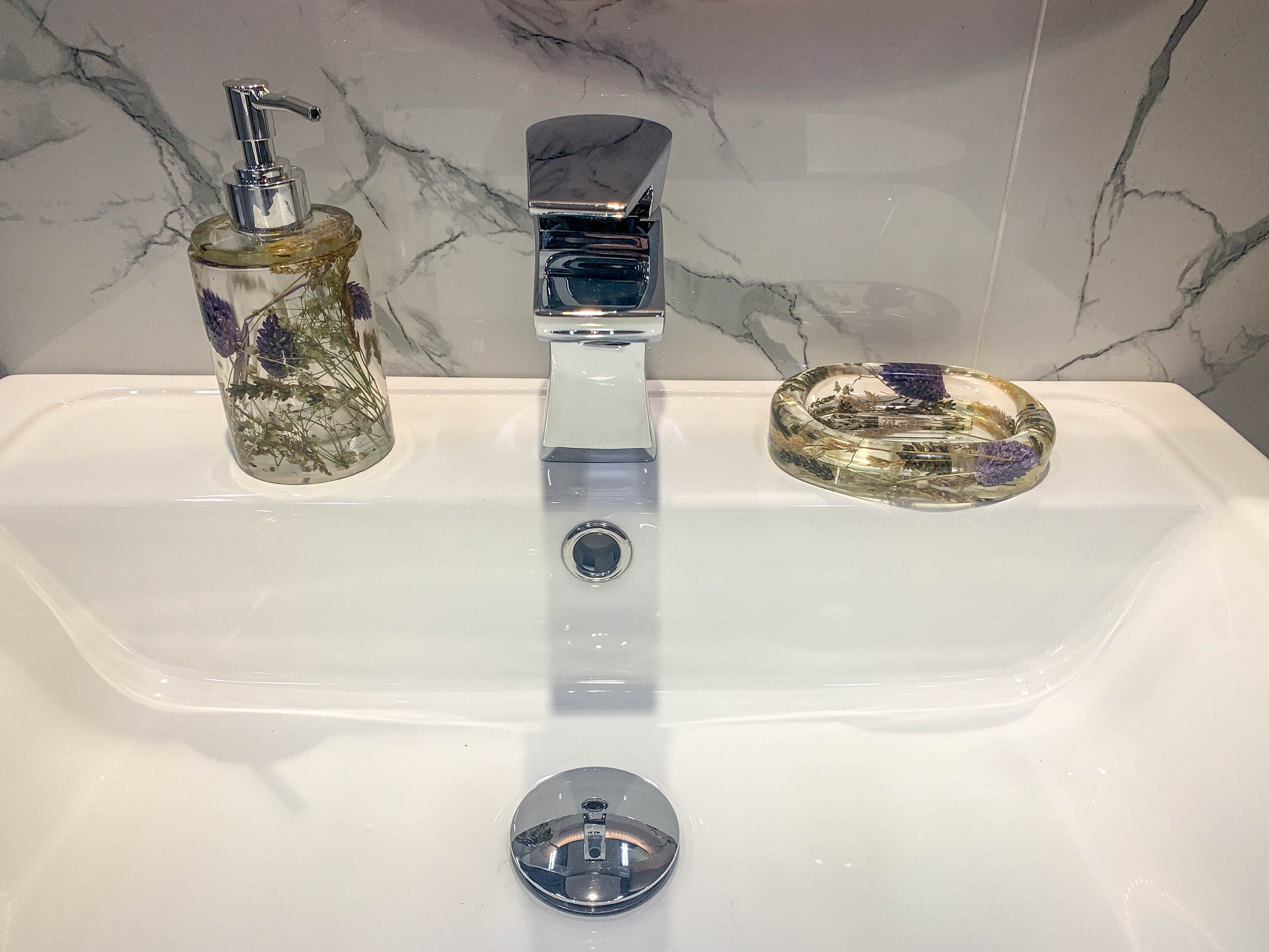 Dried Flower Resin Hand Soap Set - Etsy