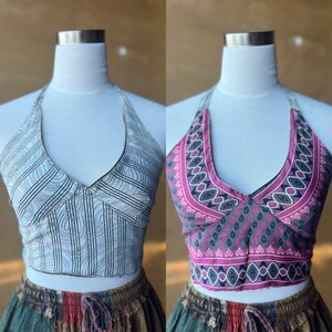 Silk Halter Reversible Top - Etsy