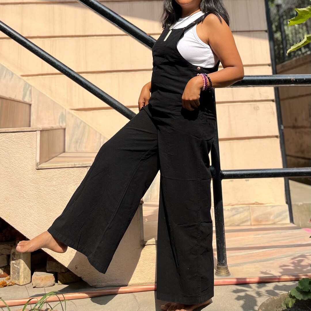 Organic Cotton Wide Legs Overalls, Free Spirit Cloths, Boho Cloths ...