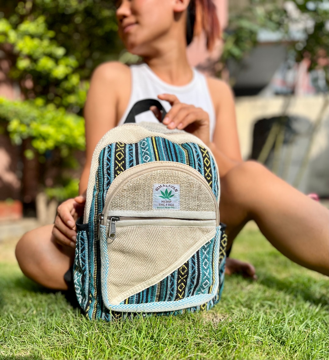 Small Hemp Backpack, 13