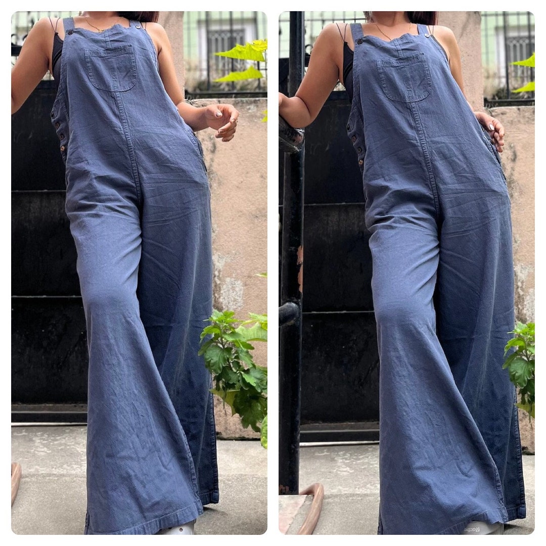 Organic Cotton Wide Legs Overalls, Free Spirit Cloths, Boho Cloths ...