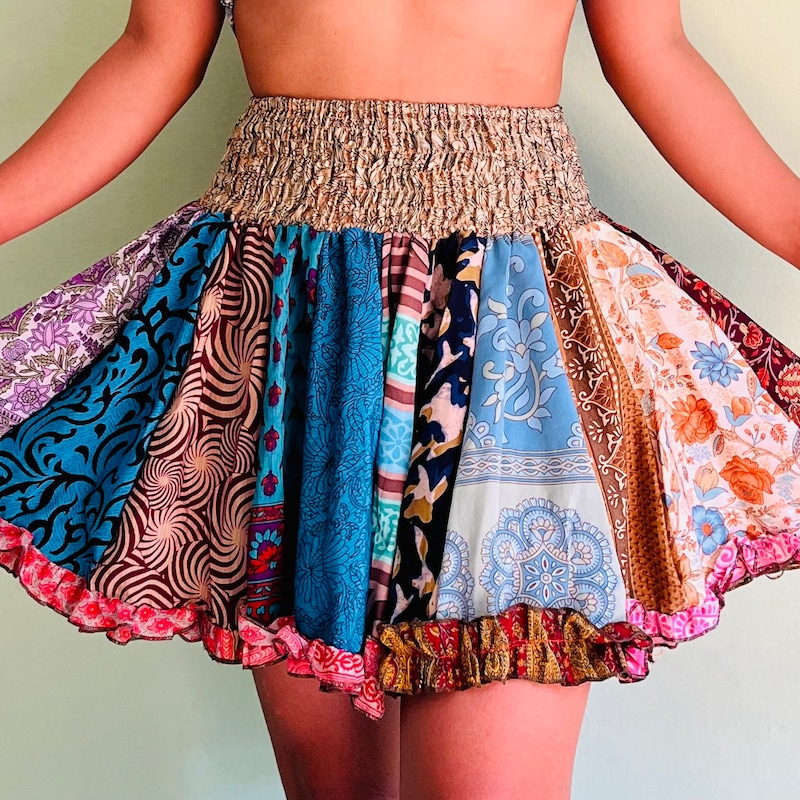 Patchwork Skirt - Etsy
