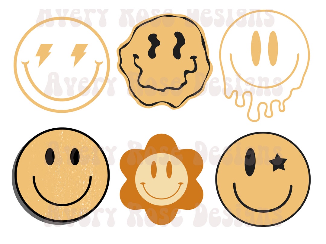 Smiley (6-in-1) PNG - Etsy
