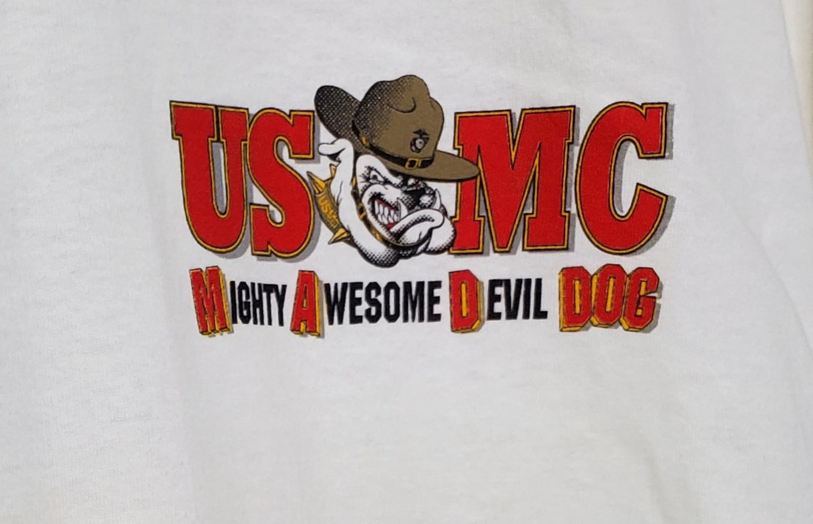 Vintage USMC Marine Corps Devil Dog Tshirt. XL - Etsy