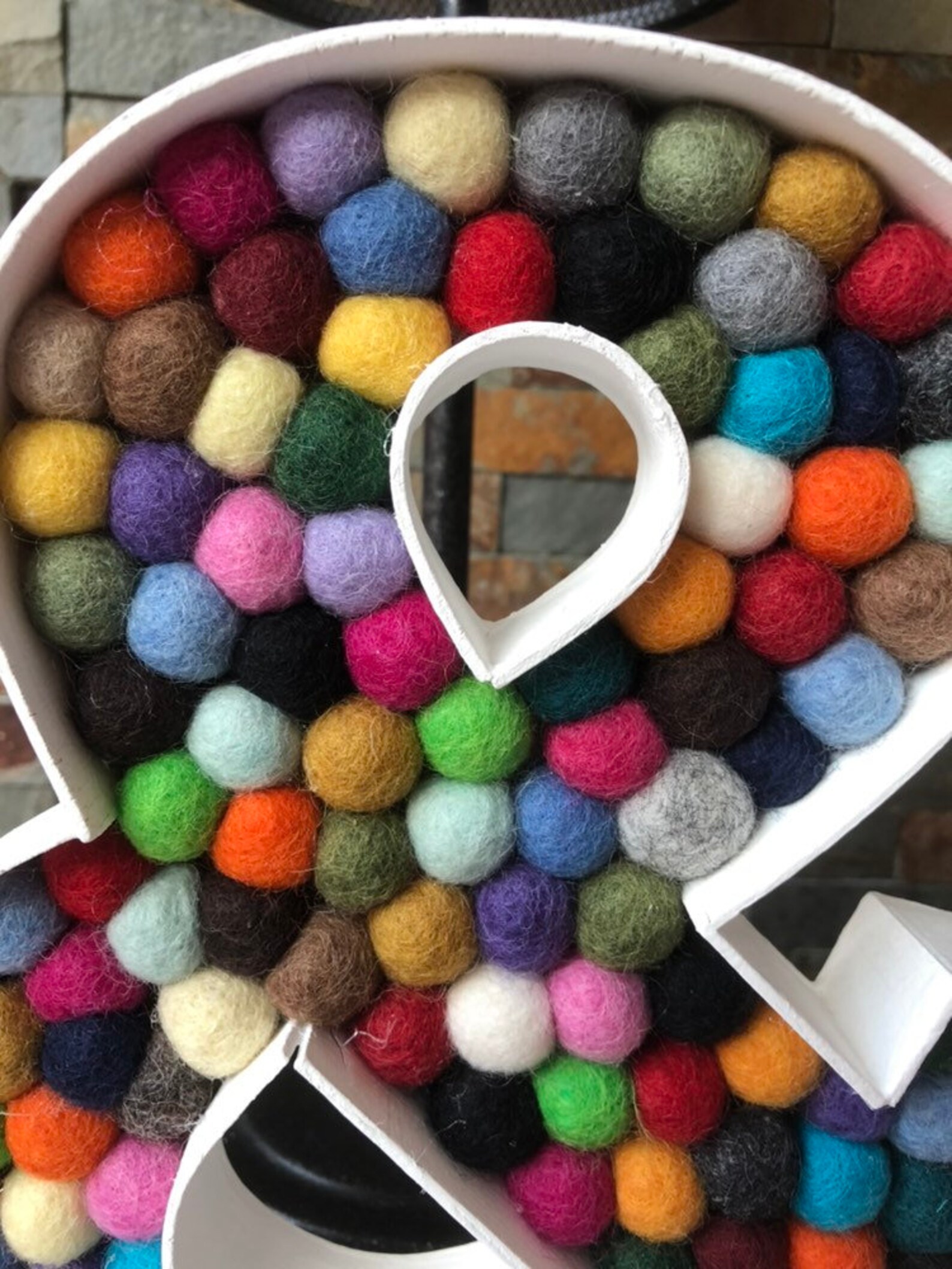 Custom Wooden Letter With Felt Balls. - Etsy