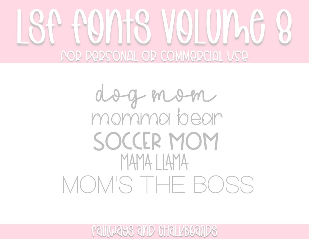LSF Fonts - Volume 8 - Etsy