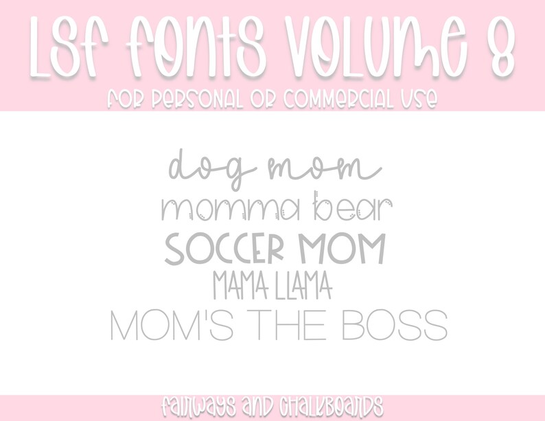 LSF Fonts - Volume 8 - Etsy