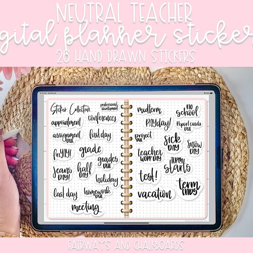 Digital Teacher Planner - Etsy