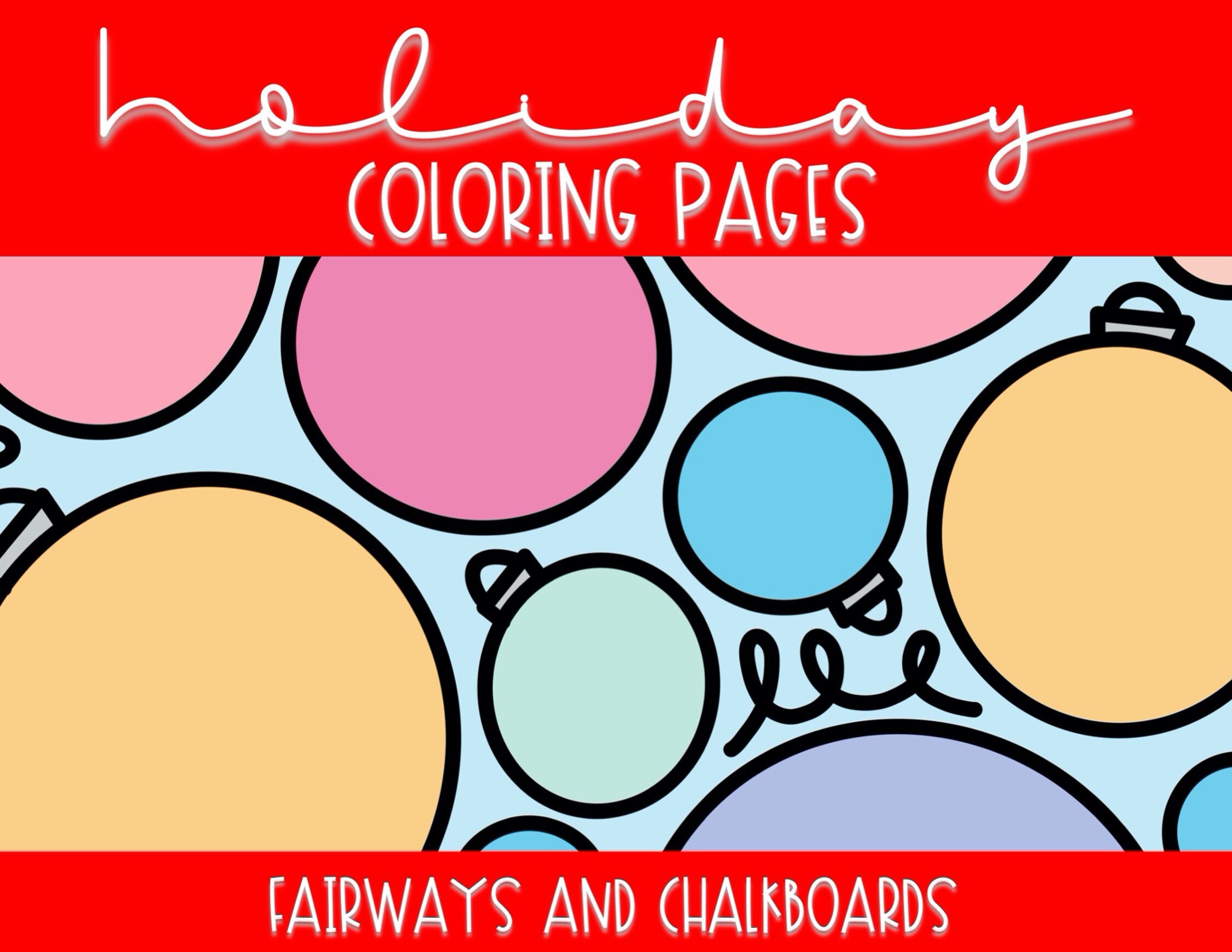 Color ALL the Things: Holiday Coloring Pages Printable - Etsy