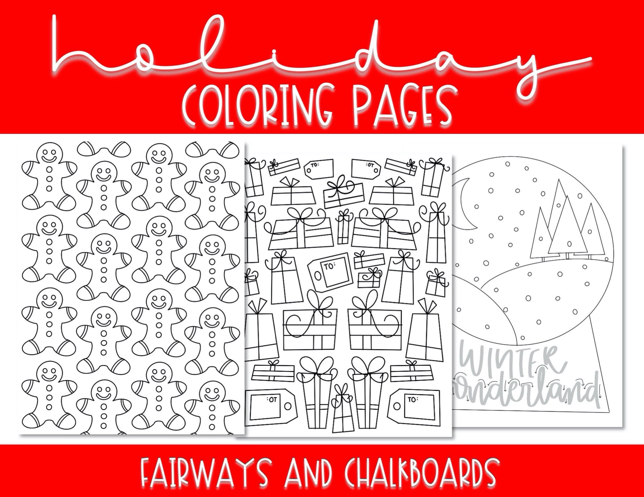 Color ALL the Things: Holiday Coloring Pages Vll | Printable Activity ...