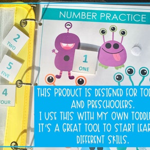 Monster Busy Binder | Toddler and Preschool Activity Set | Busy Book ...