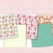 Modern Floral Digital Scrapbook Paper | 12" X 12" | Digital or ...