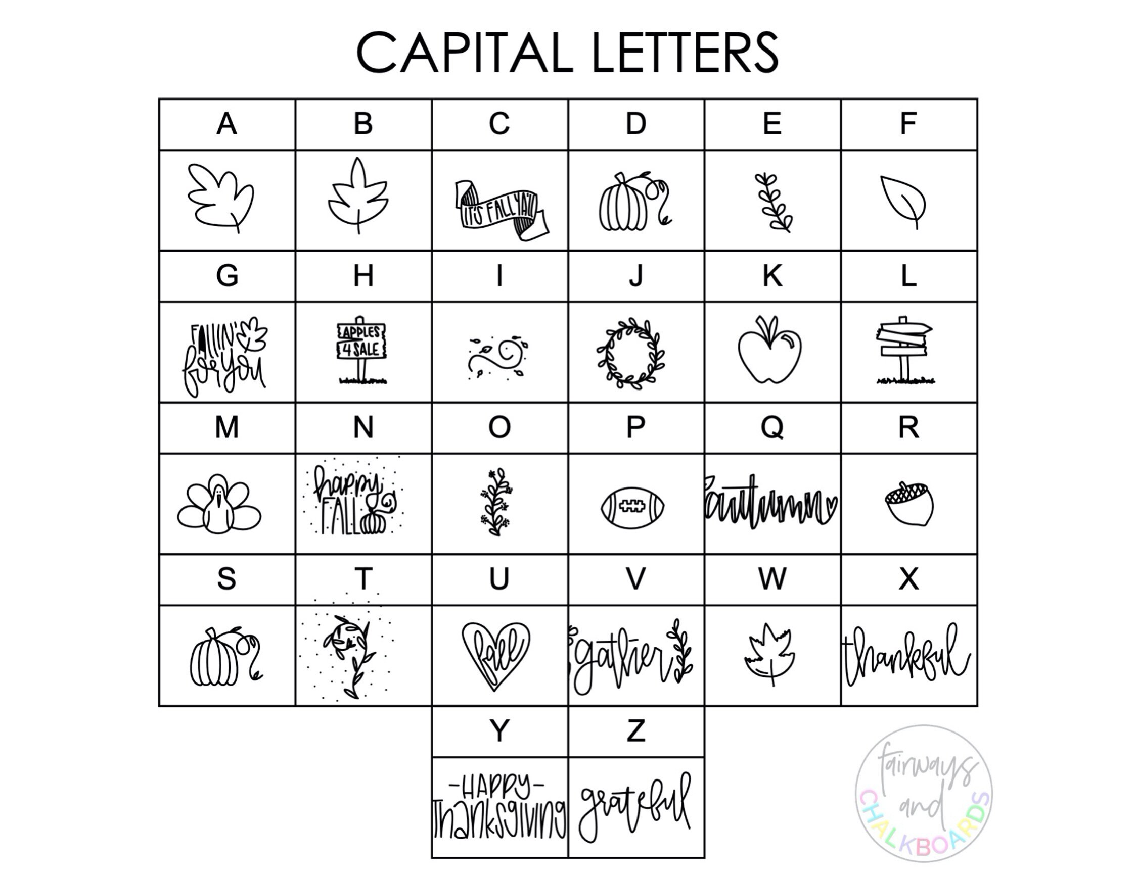 LSF Fall Doodle Font - Etsy